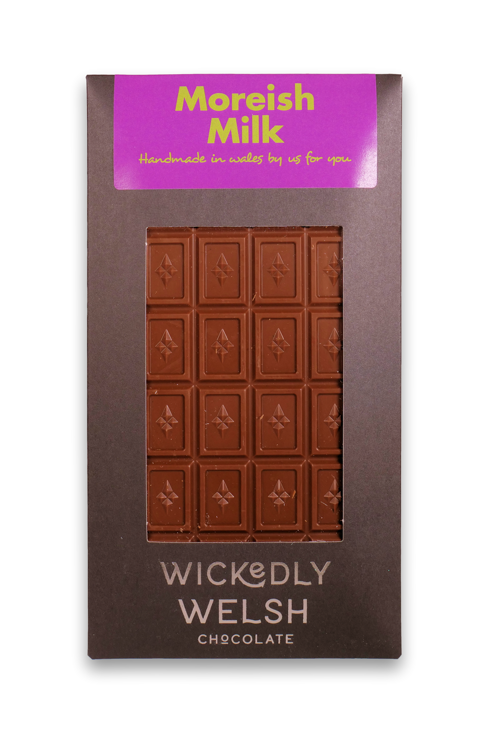Moreish Milk Chocolate Bar - Wickedly Welsh Chocolate