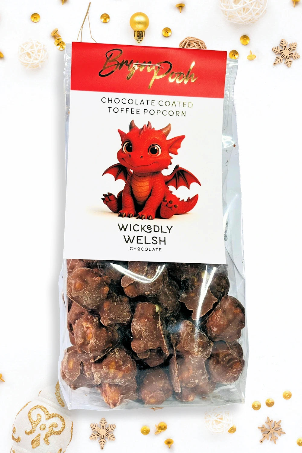Bryn Pooh - Chocolate Toffee Popcorn - Wickedly Welsh Chocolate